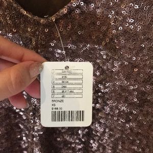 Backstage | Dresses | Backstage Bronze Sequin Bodycon Mini Dress Xs ...
